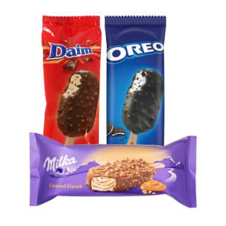 „Ledai Milka, Daim Ar Oreo (3 Rūšys)“ parduotuvėje „Rimi“ | Mazuma.lt